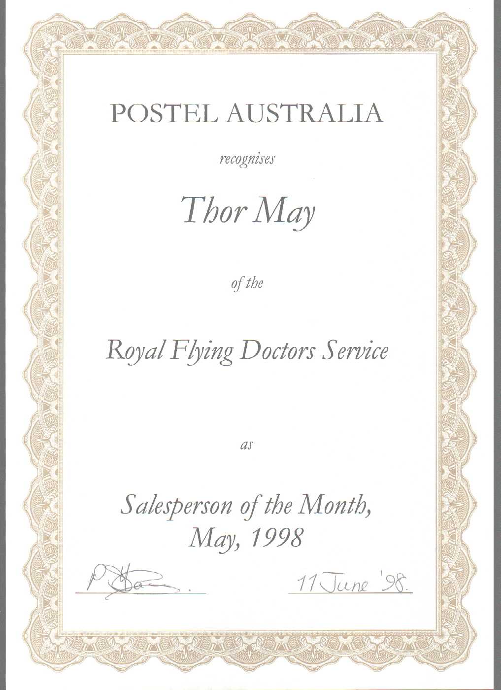 Documents and site map for Thor May -- docsite.html